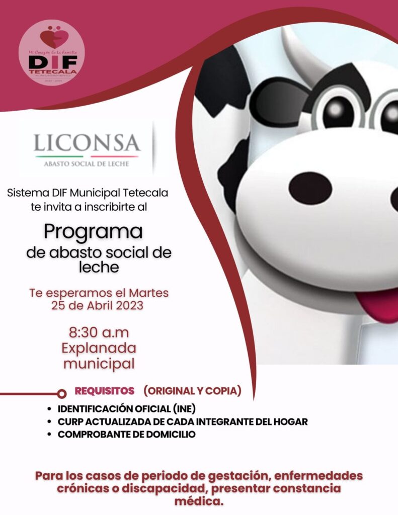 PROGRAMA LICONSA - H. Ayuntamiento de Tetecala